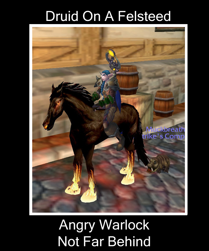 Druid Meme 1: On a Felsteed | Monk of Mists